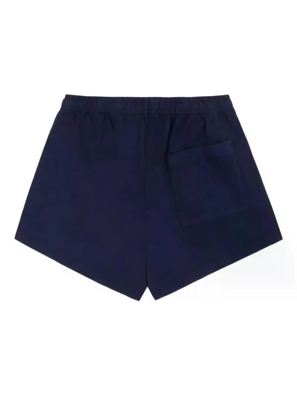 SPORTY & RICH Embroidered Elasticated Shorts - Blue