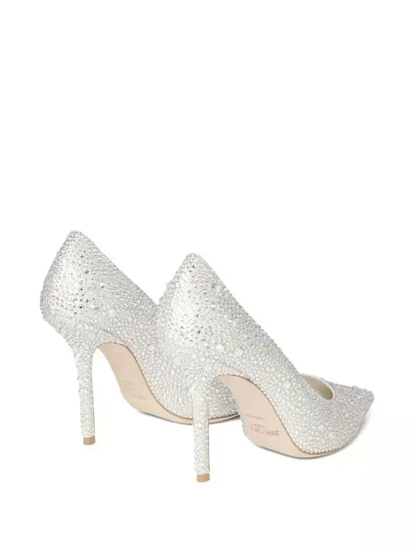 JIMMY CHOO Love 100 Crystal-embellished Pumps
