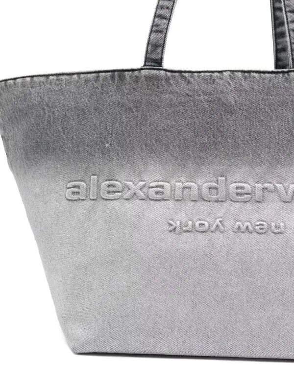 Alexander Wang Large Denim Tote - Grey
