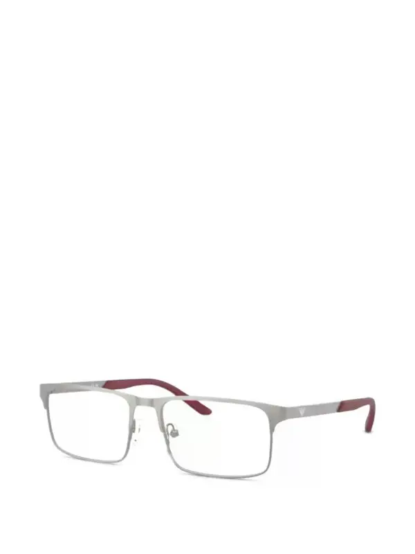 Emporio Armani Rectangle-frame Eyeglasses - Silver