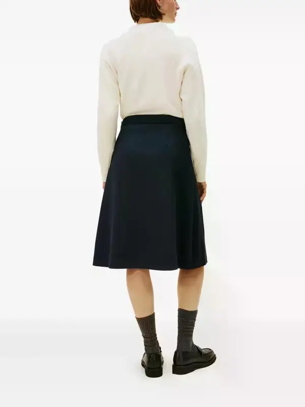 Tommy Hilfiger Buttoned A-line Midi Skirt