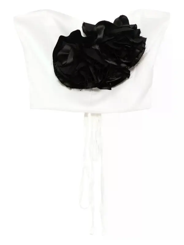 RHIZOME Bloom Flower Corset - White