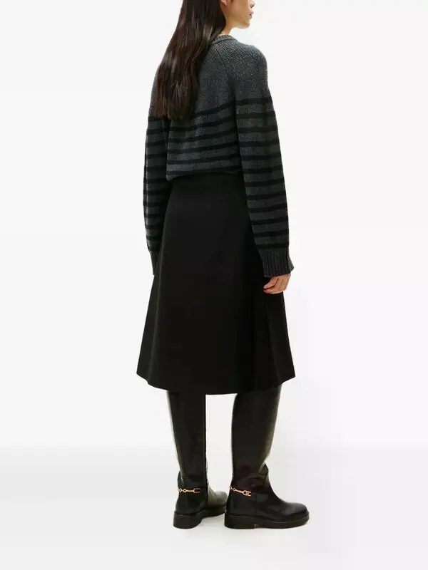 Tommy Hilfiger Button Detail Midi Skirt