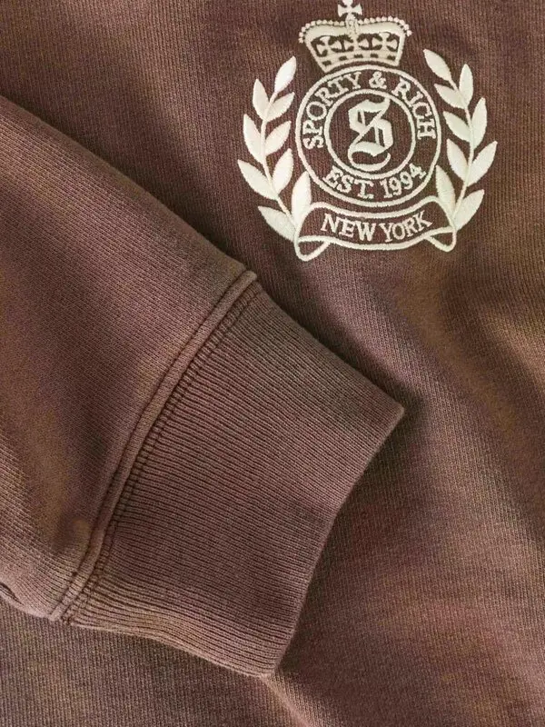 SPORTY & RICH Logo-embroidered Sweatshirt