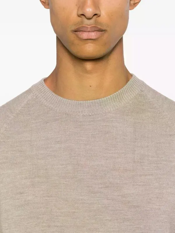 Sease Virgin Wool Ribbed Knit Sweater