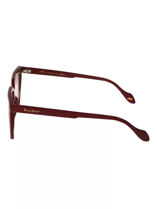 KADOR Charlize Leopard-print Square-frame Glasses