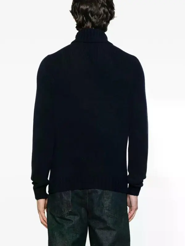 Fedeli Turtleneck Sweater - Blue