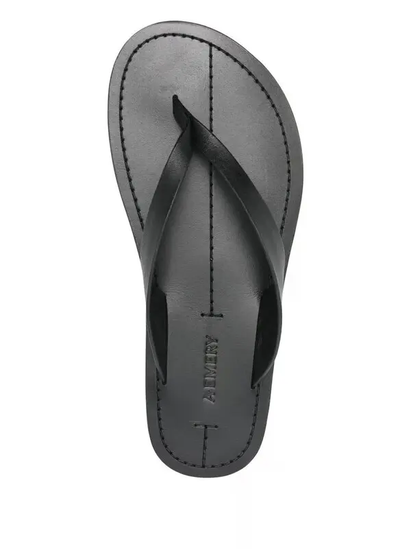A.emery Flora Flat Sandals - Black