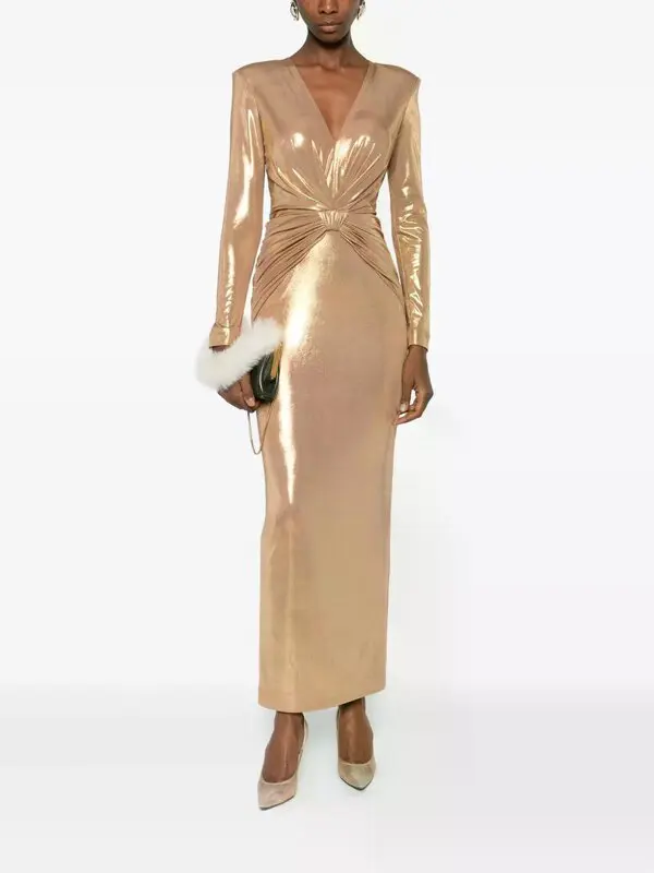 CRISTALLINI Vega Knotted Maxi Dress