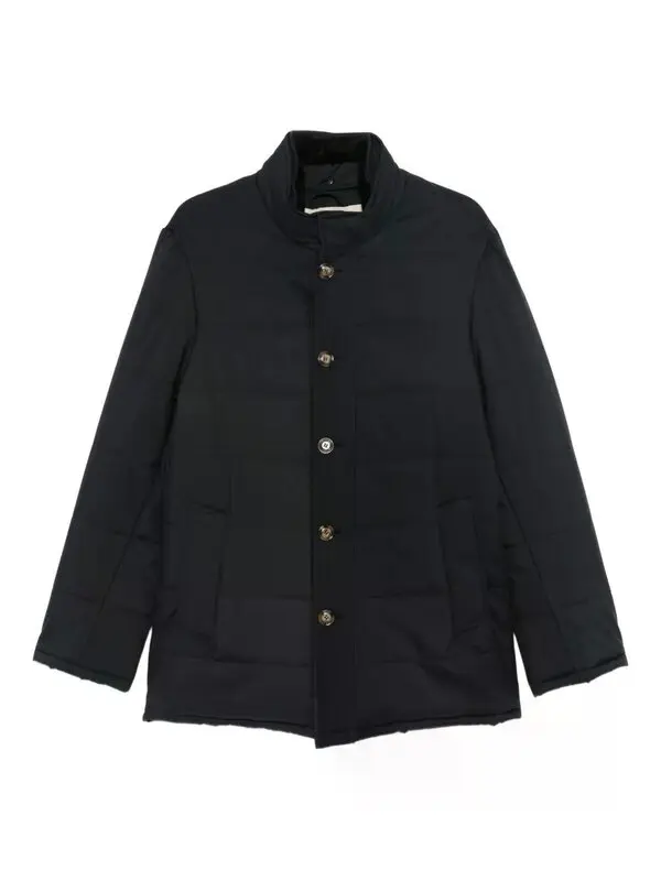 BARBA NAPOLI Quilted Button Coat