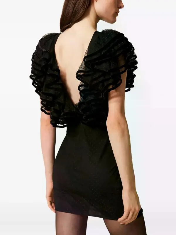 TWINSET Ruffled Tulle Dress