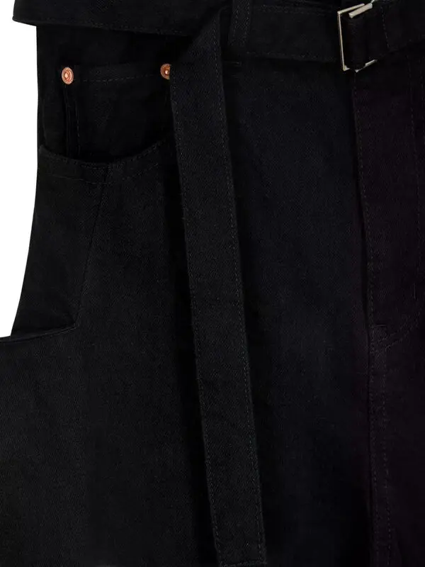 Sacai Belted Denim Skirt