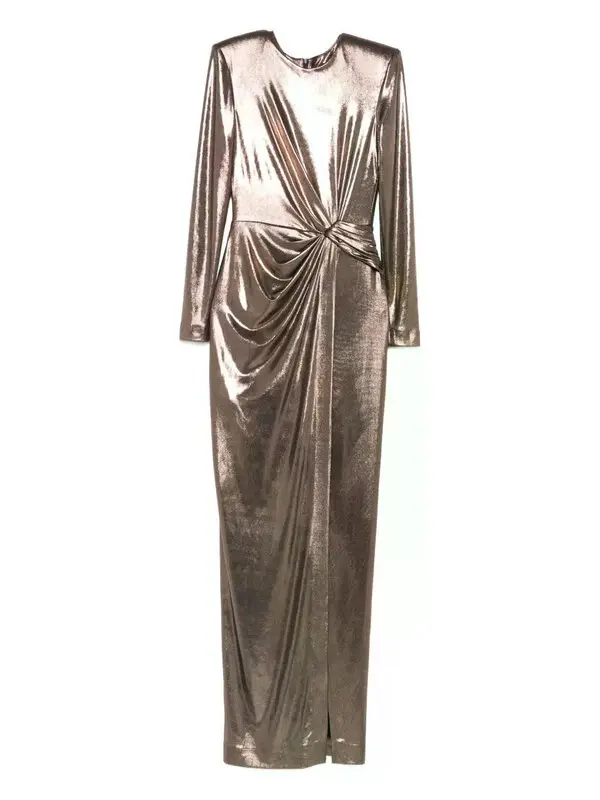 CRISTALLINI Ornelia Twisted Maxi Dress
