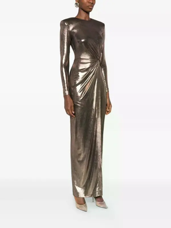 CRISTALLINI Ornelia Twisted Maxi Dress