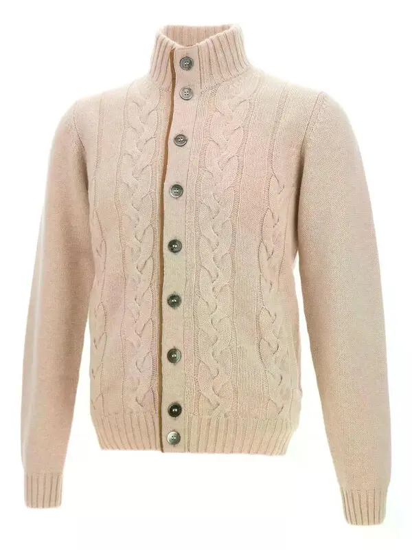 DELLA CIANA Cable-knit Buttoned Cardigan