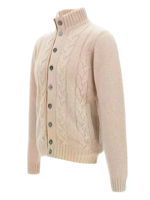 DELLA CIANA Cable-knit Buttoned Cardigan