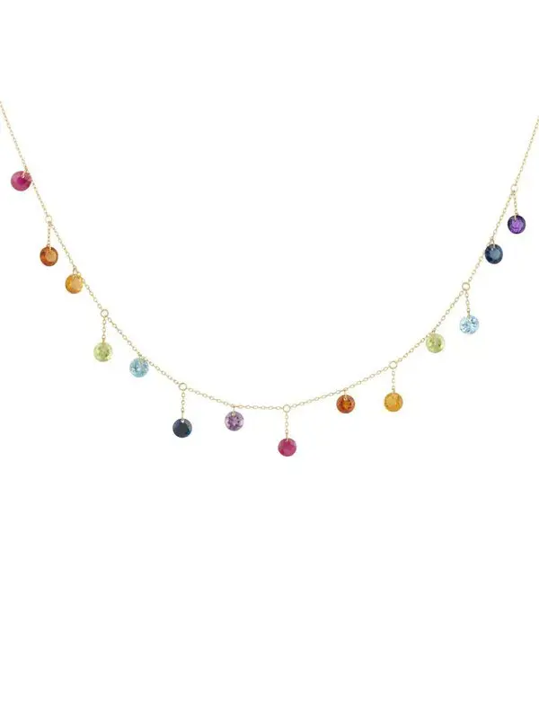PERSEE 18k Yellow Precious Stones Necklace - Gold