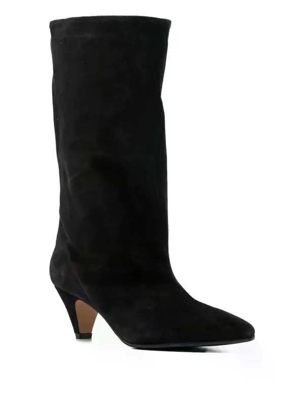 FABIO RUSCONI Pointed Toe Cone Heel Boots