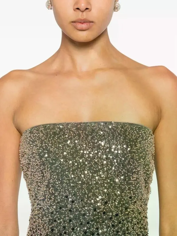 Rotate By Birger Christensen Beaded Maxi Dress - Black | Editorialist