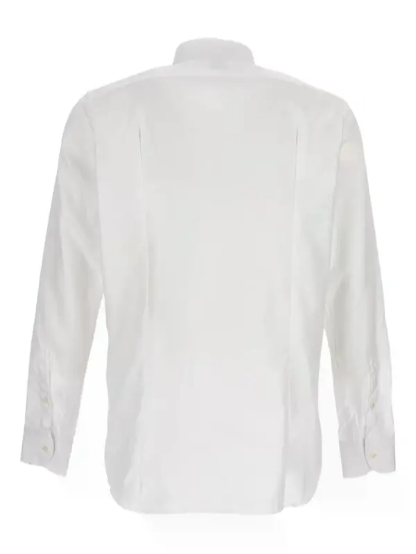 BAGUTTA Button-fastening Long-sleeve Shirt - White