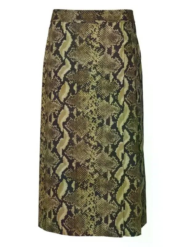 Aspesi Snakeskin-print Midi Skirt