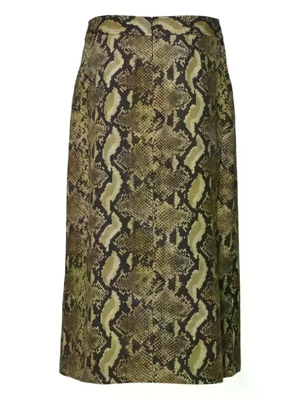 Aspesi Snakeskin-print Midi Skirt