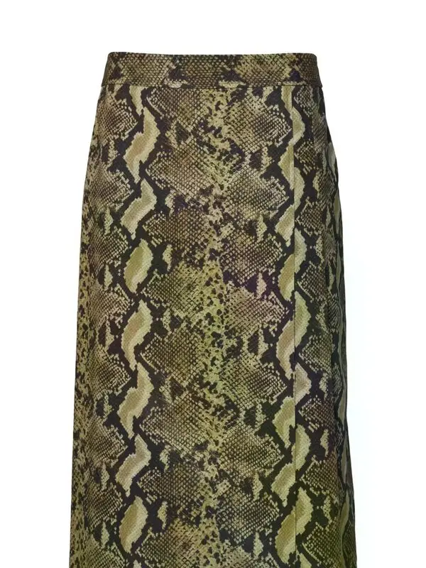 Aspesi Snakeskin-print Midi Skirt