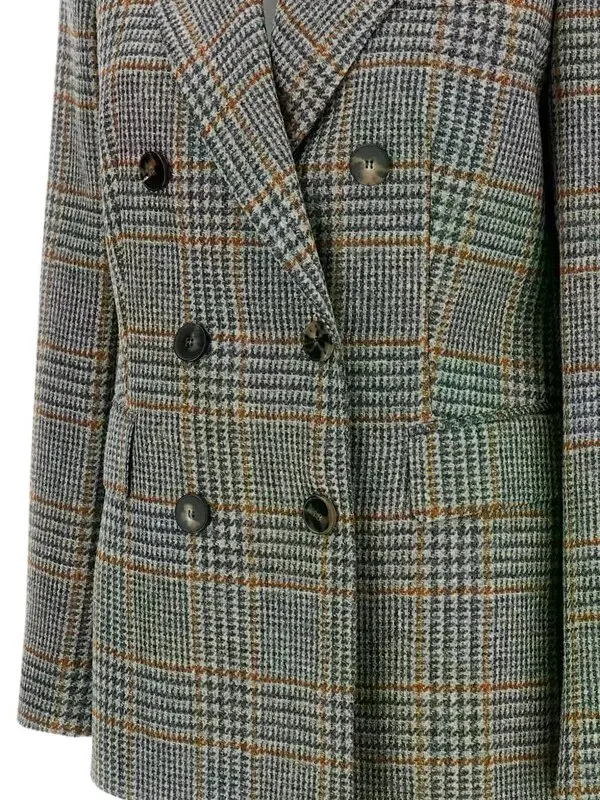 Alberto Biani Double-breasted Check Jacket