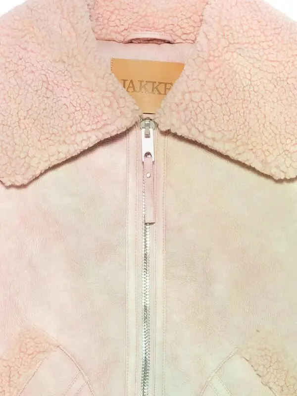 JAKKE Sherpa Collar Jacket - Pink