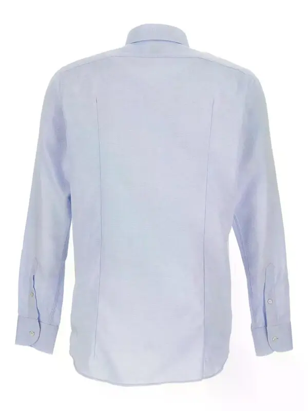 BAGUTTA Button-fastening Long-sleeve Shirt - Blue