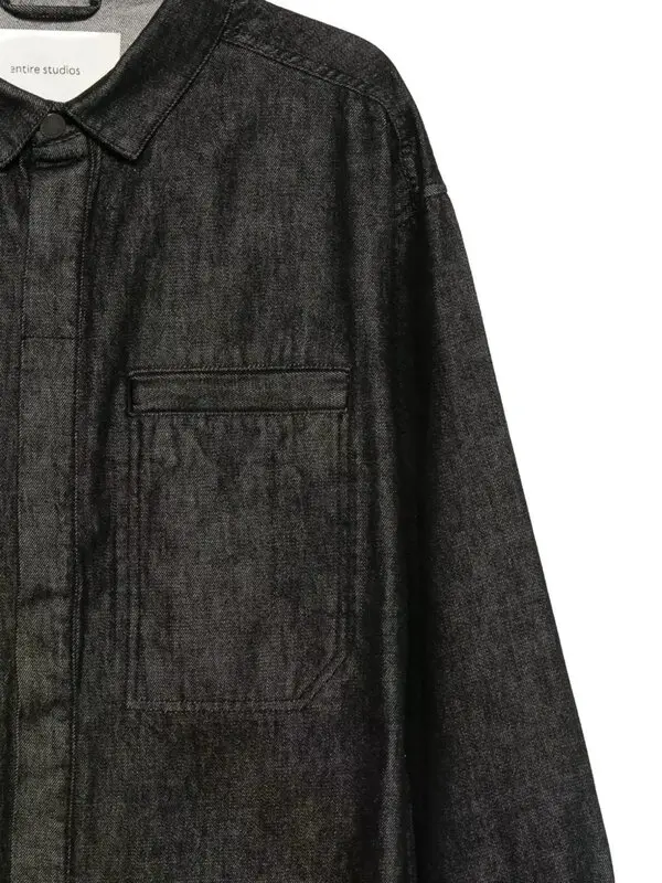 ENTIRE STUDIOS Pocket-chest Shirt - Black