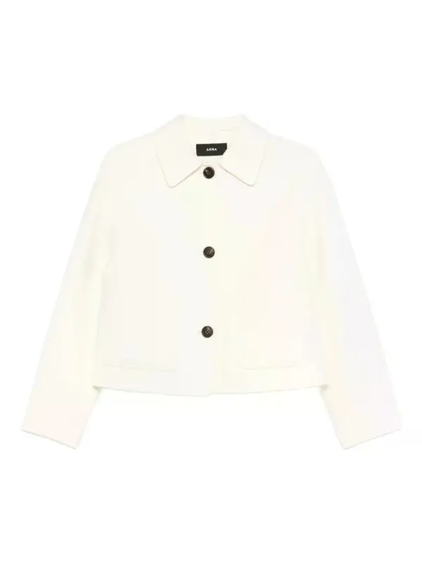 ARMA Buttoned Wool Jacket - Neutrals