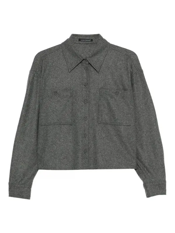 LUISA CERANO Pocketed Shirt Jacket