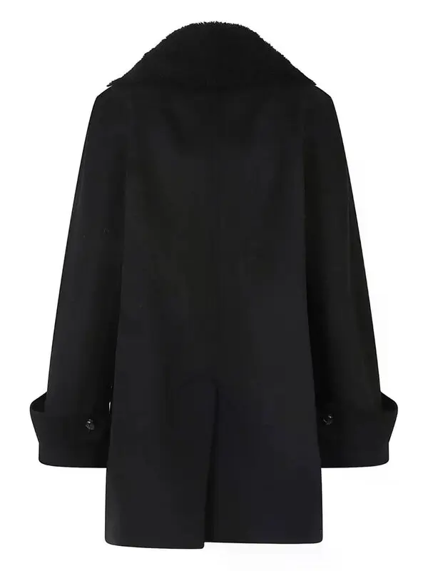 Ermanno Scervino Fur-collar Double-breasted Coat