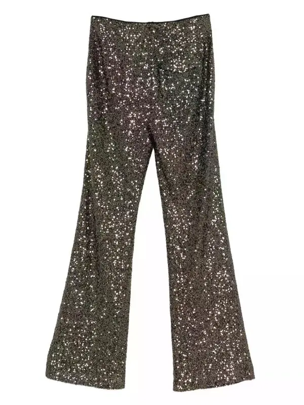 LUISA CERANO Sequinned Flared Trousers