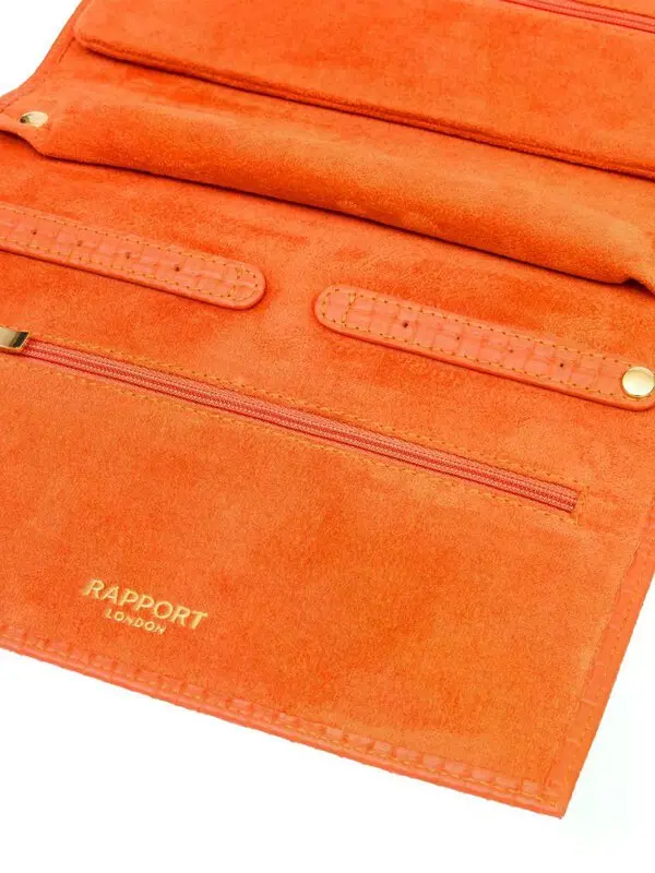 RAPPORT LONDON Charlotte Jewellery Roll - Orange