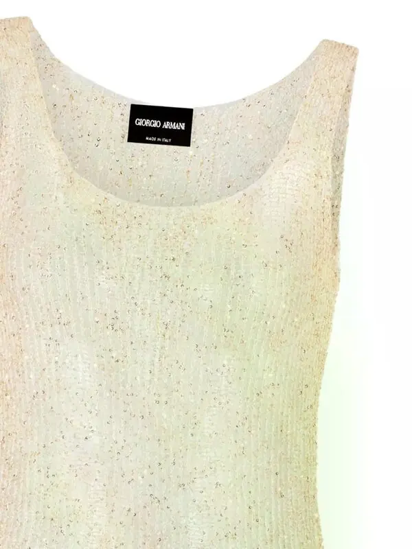 Giorgio Armani Sequin-embellished Top