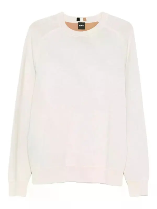 Hugo Boss Raglan-sleeved Sweater - White