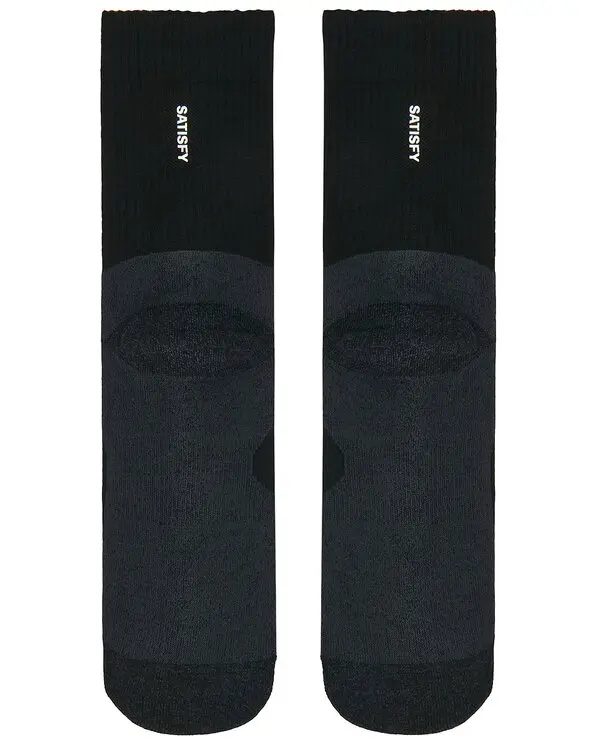Satisfy Merino Nylon Tube Socks - Black
