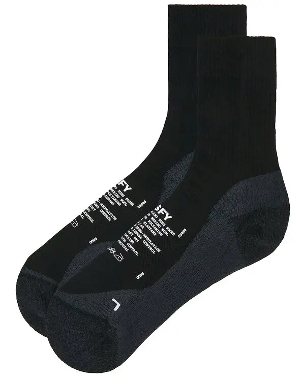 Satisfy Merino Nylon Tube Socks - Black
