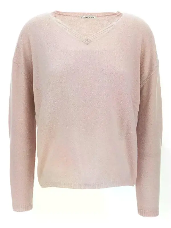 STEFANO MORTARI V-neck Long Sleeve Sweater
