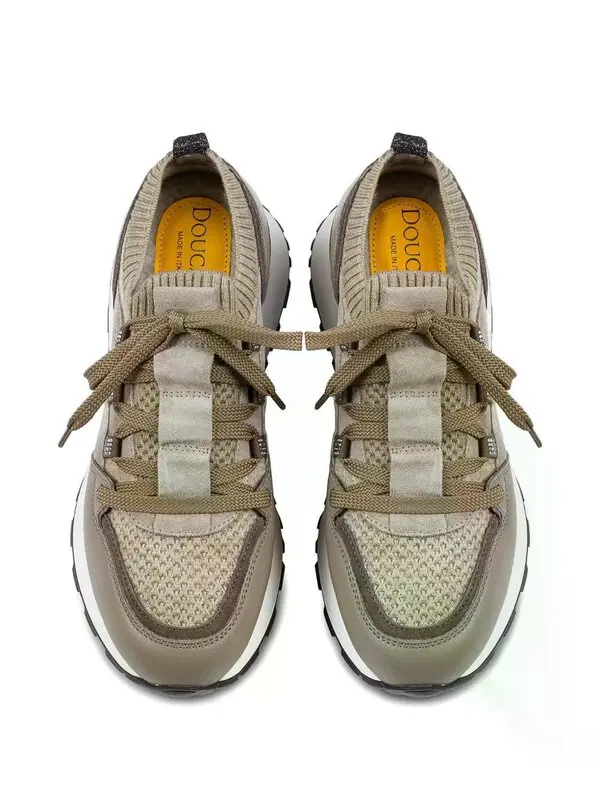 DOUCAL'S Embellished Leather Sneakers