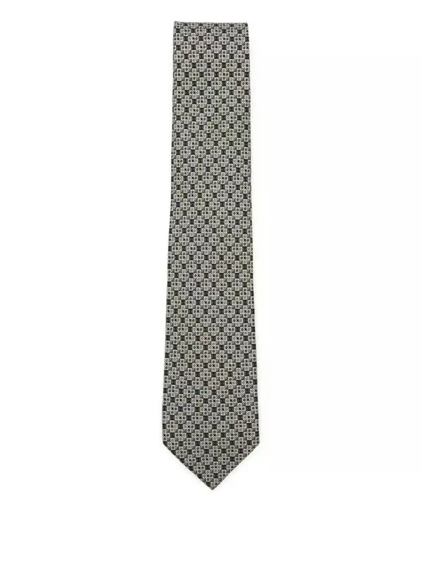 FERRAGAMO Printed Necktie - Black
