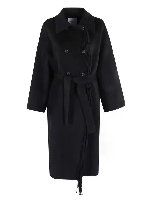 ISABELLE BLANCHE Double-breasted Belted Coat