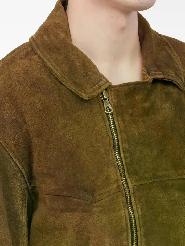 MAISON MARGIELA Belted Asymmetrical-zip Leather Jacket