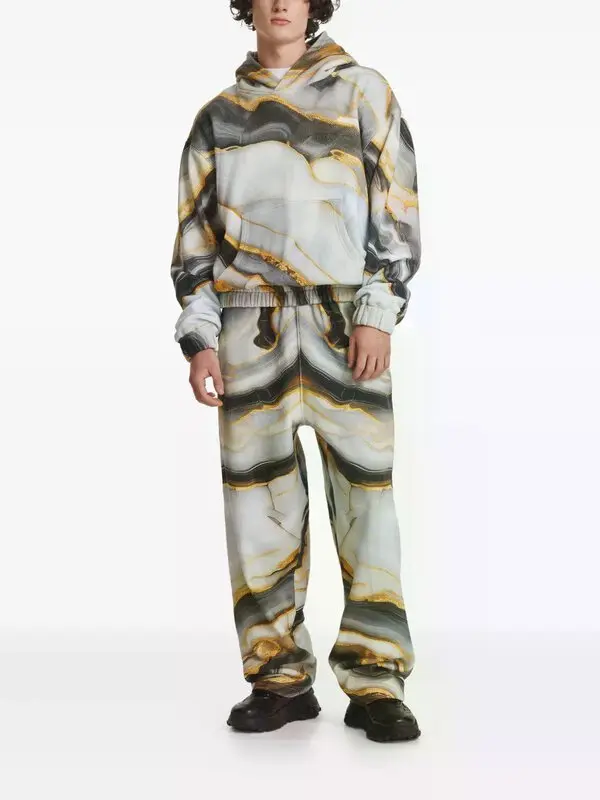 IRINA VOINEA Marble Pattern Hoodie