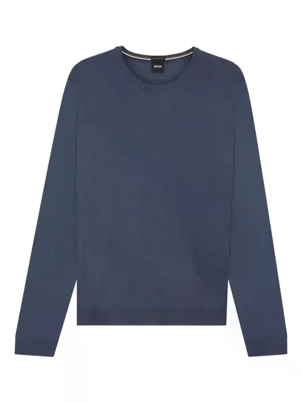 BOSS Crew-neck Wool Pullover