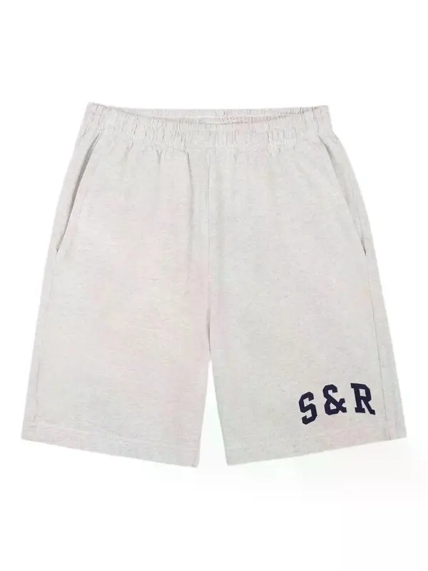 SPORTY & RICH Patch Pocket Drawstring Shorts