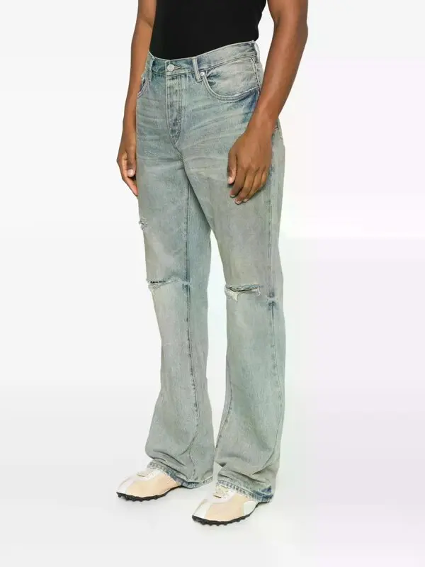 PURPLE BRAND P026 Ripped Bootcut Denim
