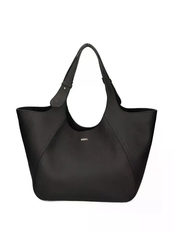 BOSS Leather Tote Bag With Logo